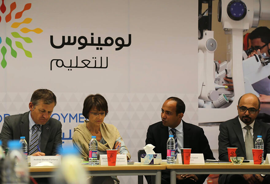 European Union delegations visits Luminus Group.